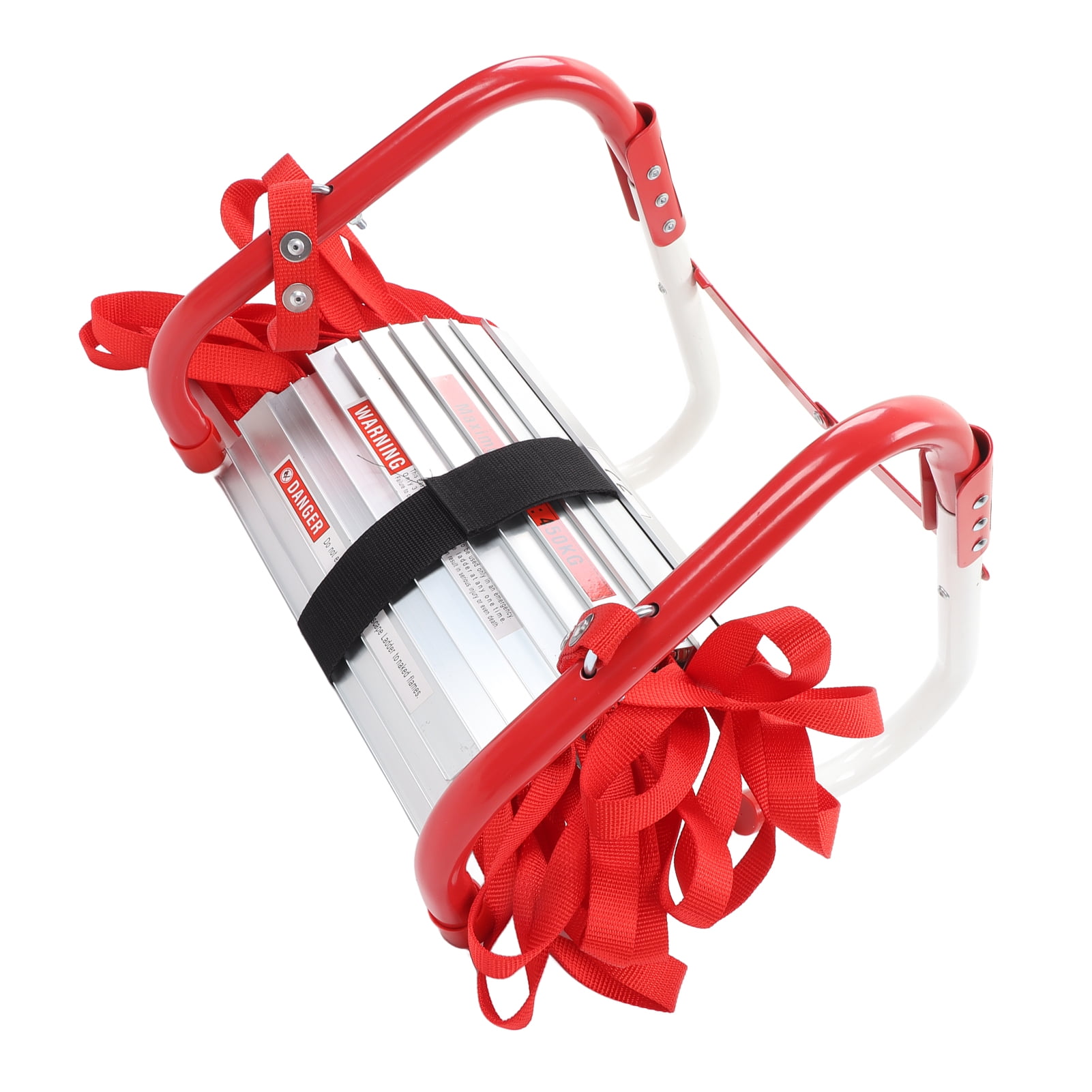 Rope Ladder Fire Escape Ladder Aluminum Alloy 4M Height 450kg Bearing 2 ...