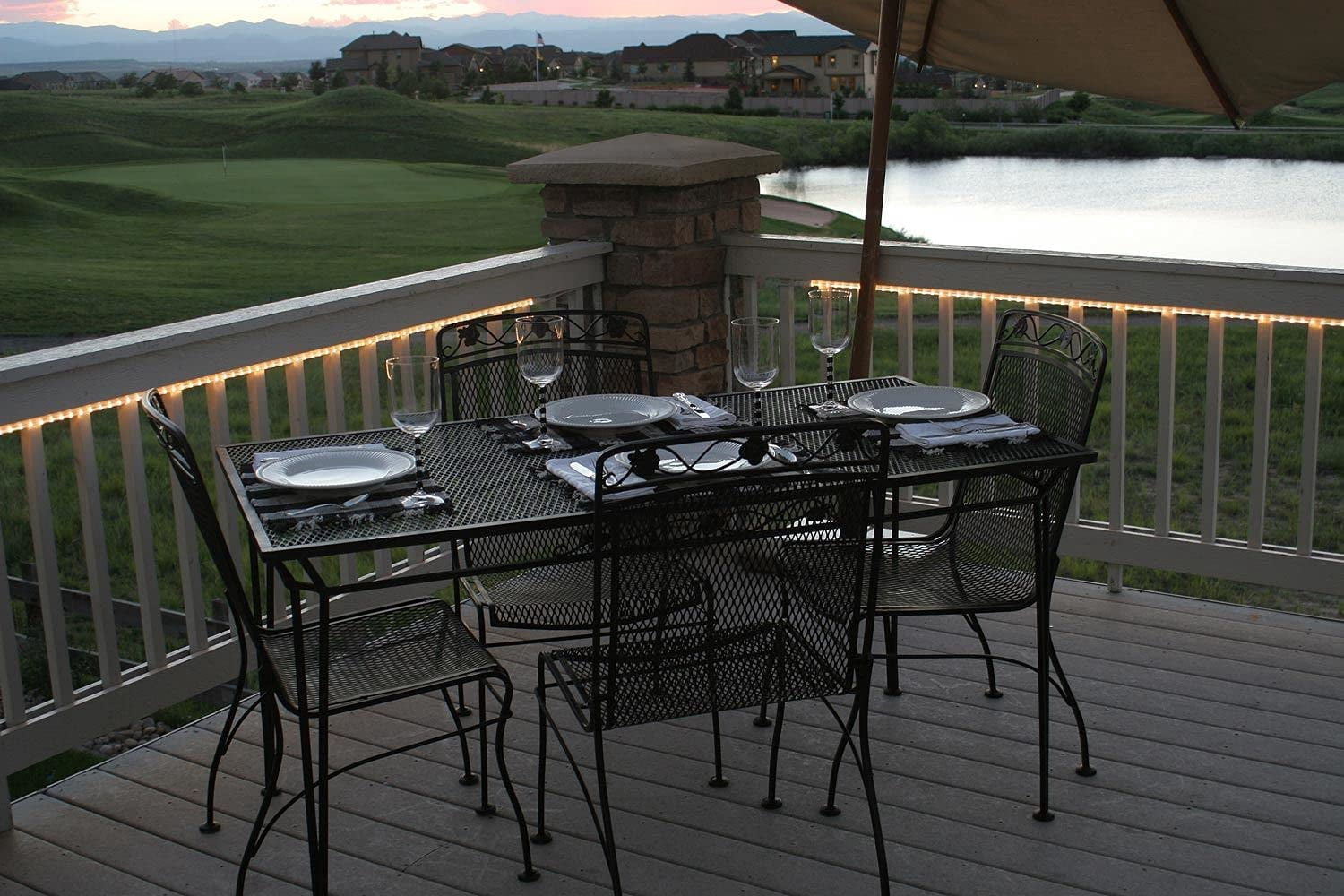 Rope Light Track 40 Pack, 1/2in Heavy Duty PVC Mounting Channels for ...