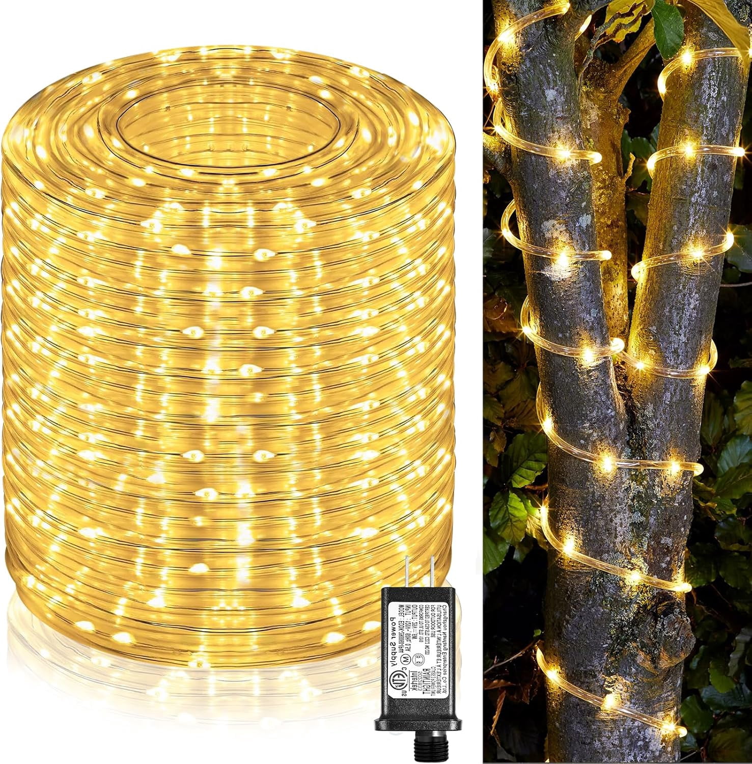 Rope Lights for Outside, 164FT 500 LED Christmas String Lights with ...