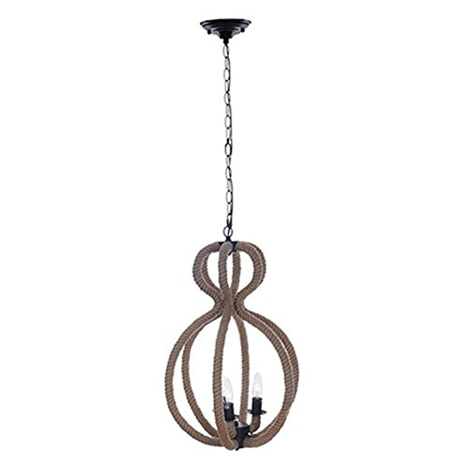 Rope Pendant Lamp - 3 Bulbs - Walmart.com