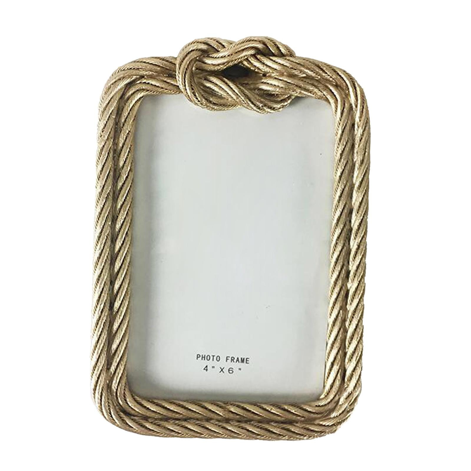 Rope Photo Frame Hemps Rope Props Display for Gallery Garden Birthday ...