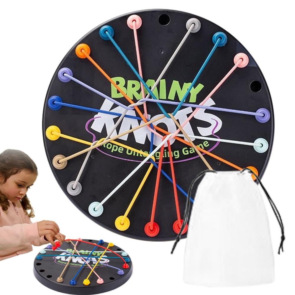 Rope Puzzle Game, Colorful Lacing Toys Board Game, Fun Travel Game ...