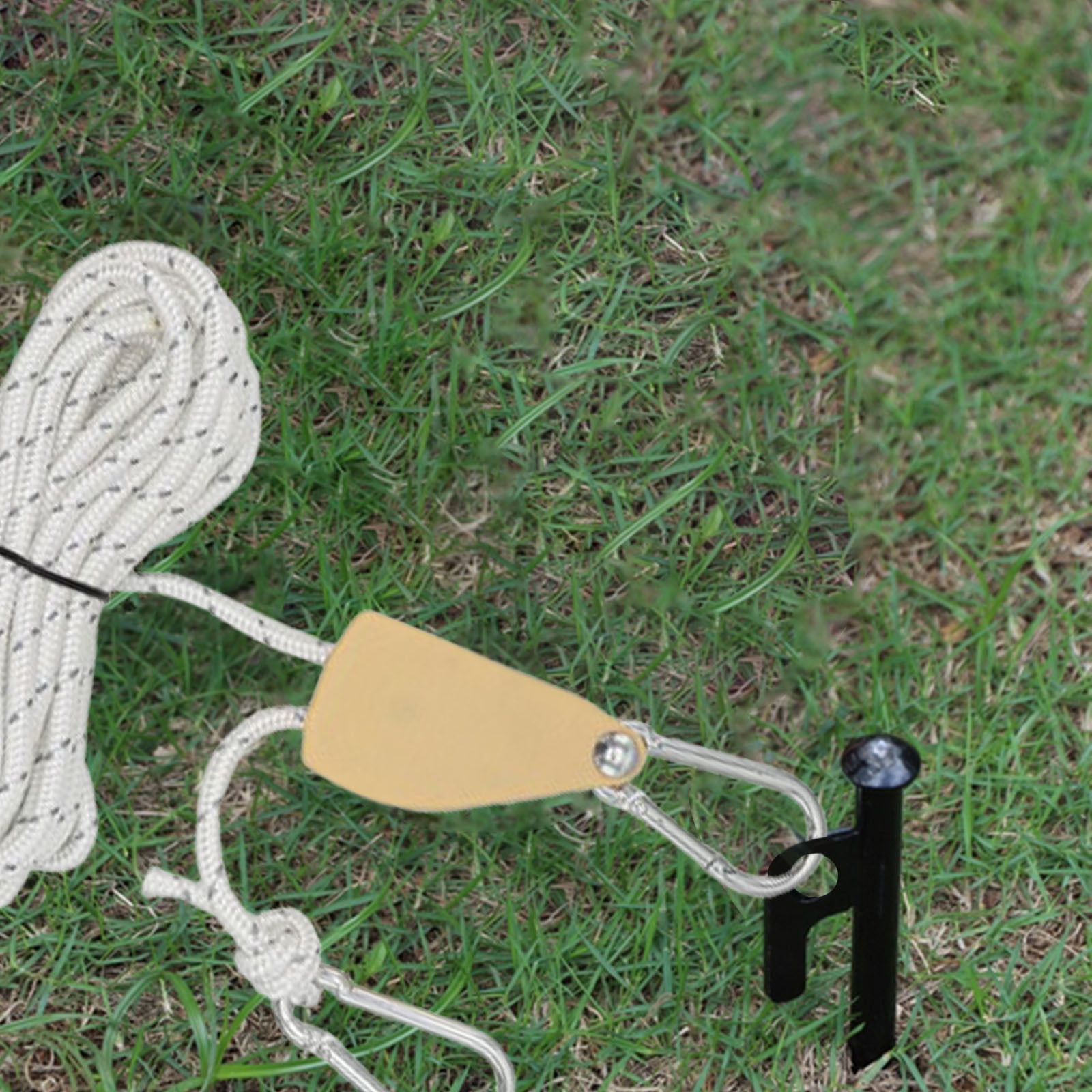 Rope Ratchet Tie Down, Block & Tackle Pulley System with Hooks ...