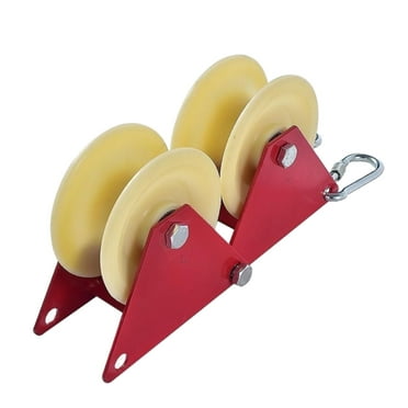 AMLESO Rope Hoist Pulley Manual Hand Lift Rope Pulley Hoist 270 Degree ...