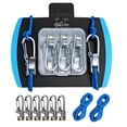 Rope Rollers 6 Pack with Paracord Tensioner Locking Buckle, Cord and ...