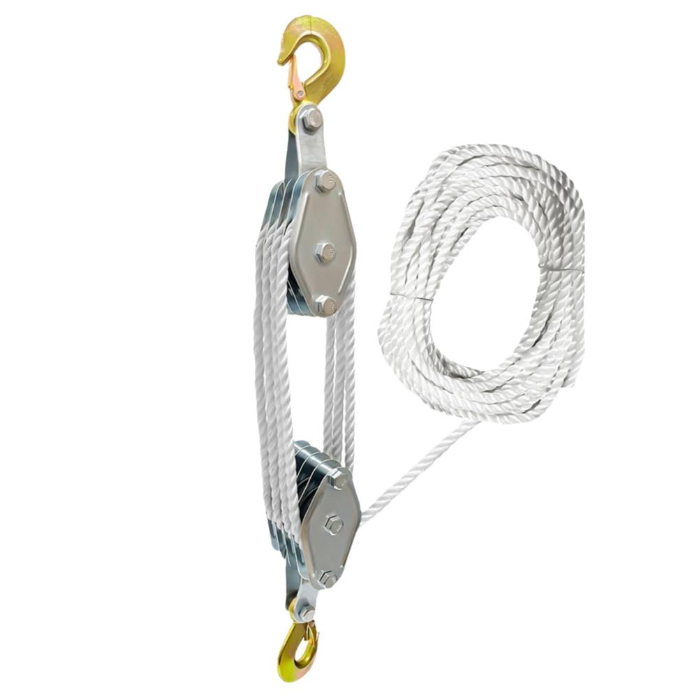Rope Saving Pulley Block - Alloy Steel and Polyethylene, Portable ...