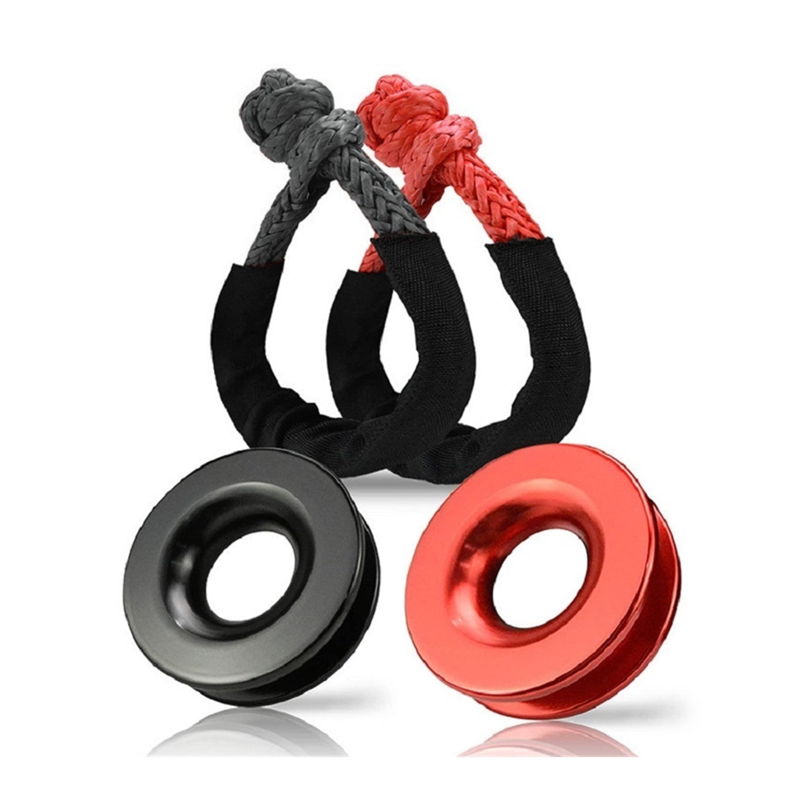 Rope Shackle Synthetic Car Flexible Shackles 55000lbs Recovery Ring ...