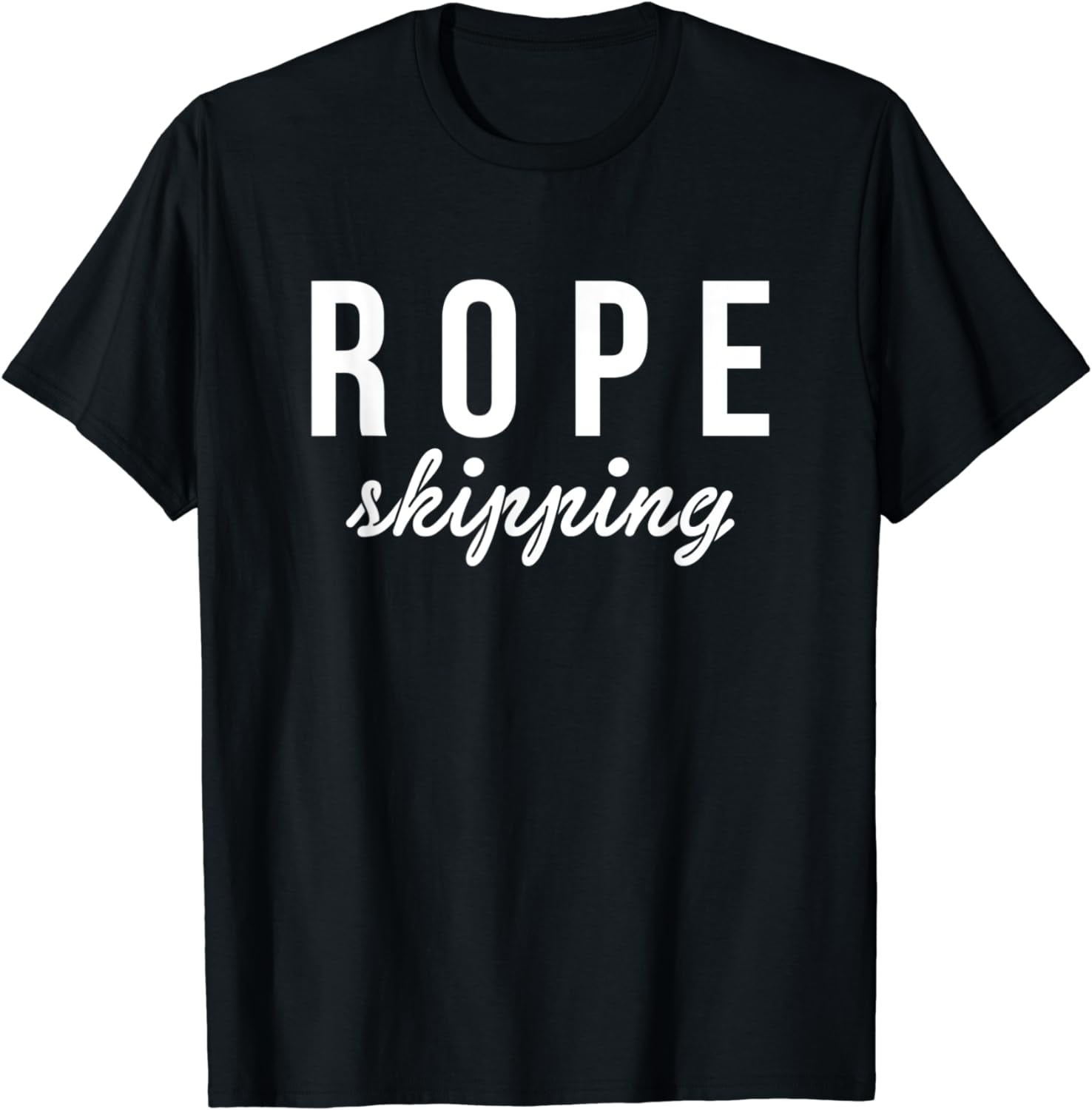 Rope Skipping Jump Rope Tightrope Walker Walking Jump Roping T-Shirt ...