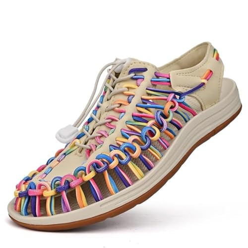 Rope Sport Sandals for Men Fisherman Shoes Men's Handmade Woven Shoes ...