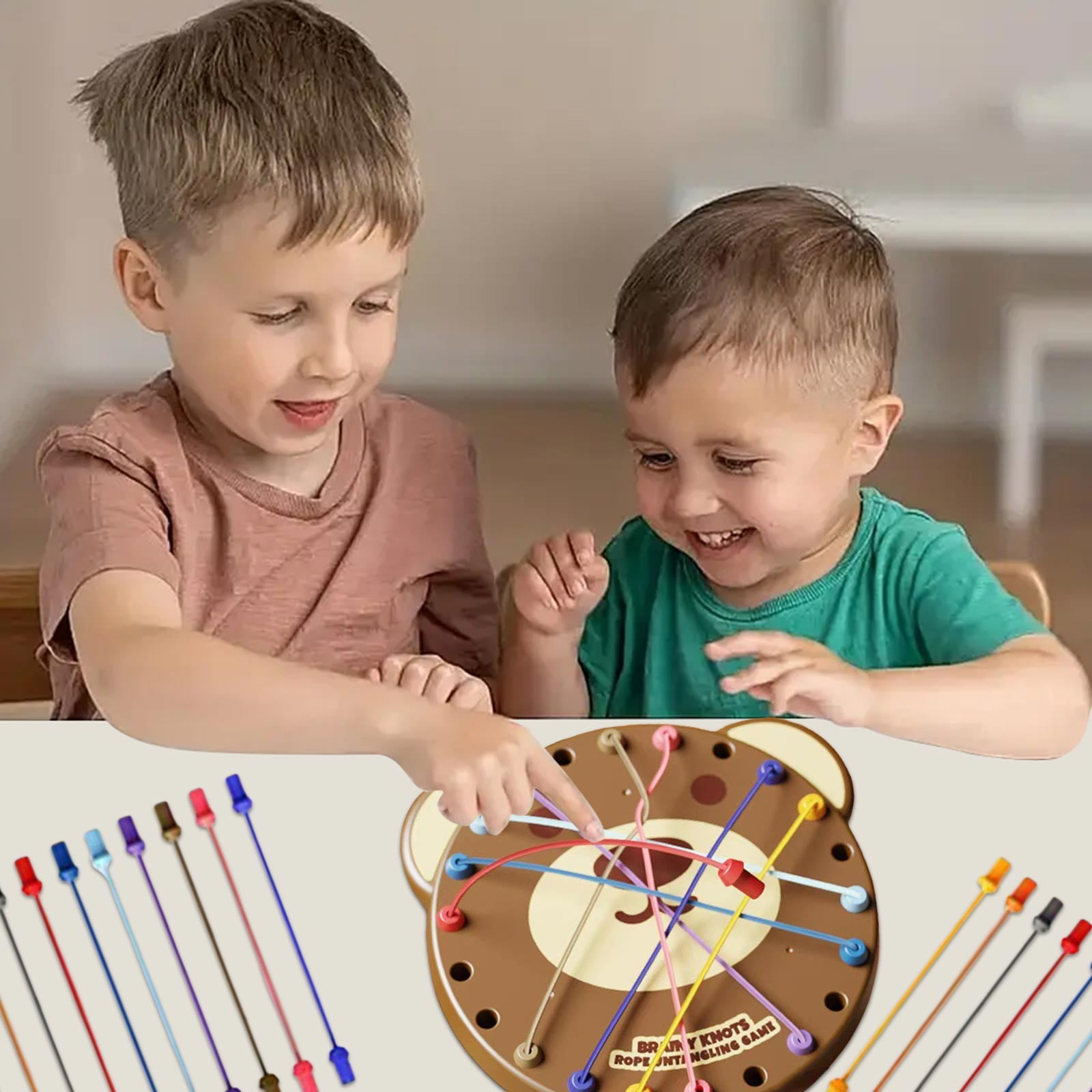 Rope Untangling Puzzle Fun Family Game with Multiple Difficulty Levels ...