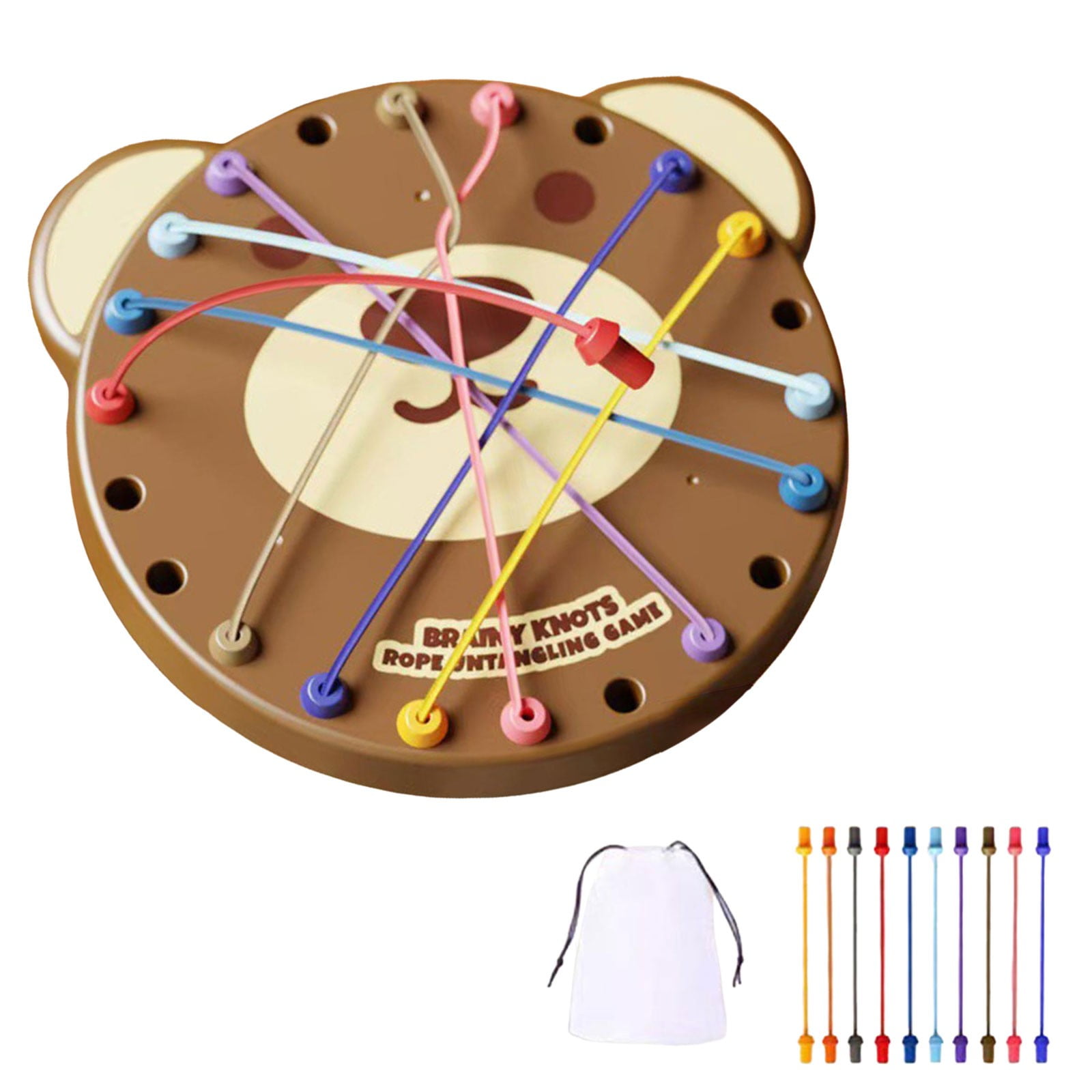 Rope Untangling Puzzle Portable Puzzle Twist Rope Board Game Twisted ...