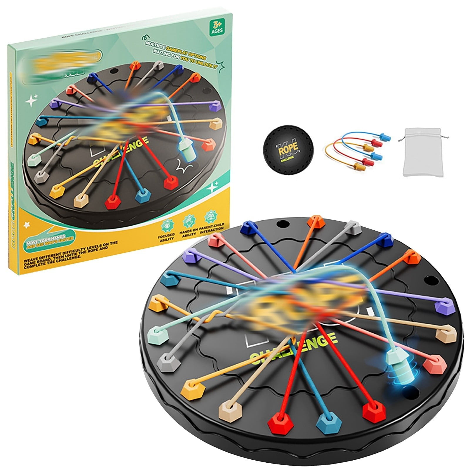 Rope Untangling Puzzle Toy for Kids Brain Training Educational Game ...