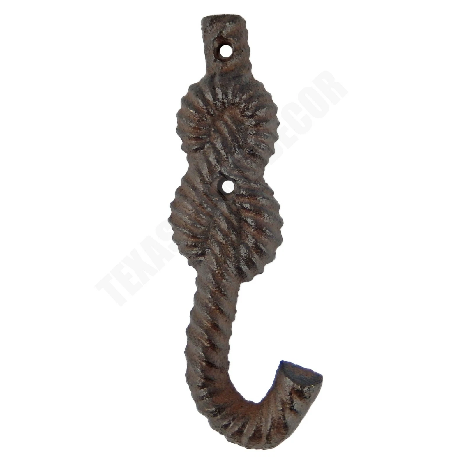 Rope Wall Hook Cast Iron Coat Towel Hanger Sailor Rock Climber Figure 8 ...