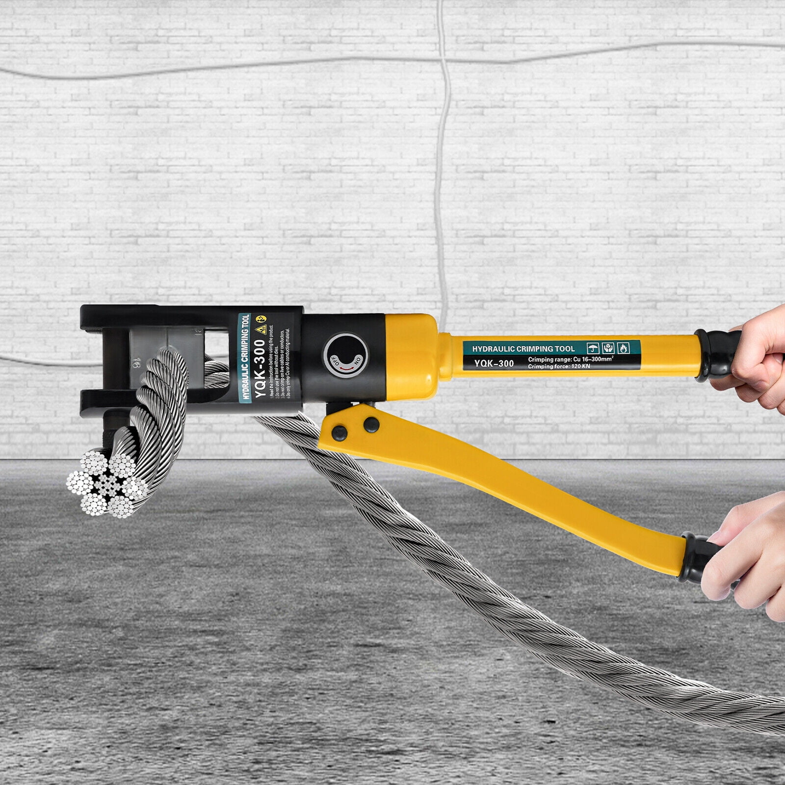 Rope YQK300 Wire Balustrade Crimper, Hydraulic Hand Crimper Tool Two ...