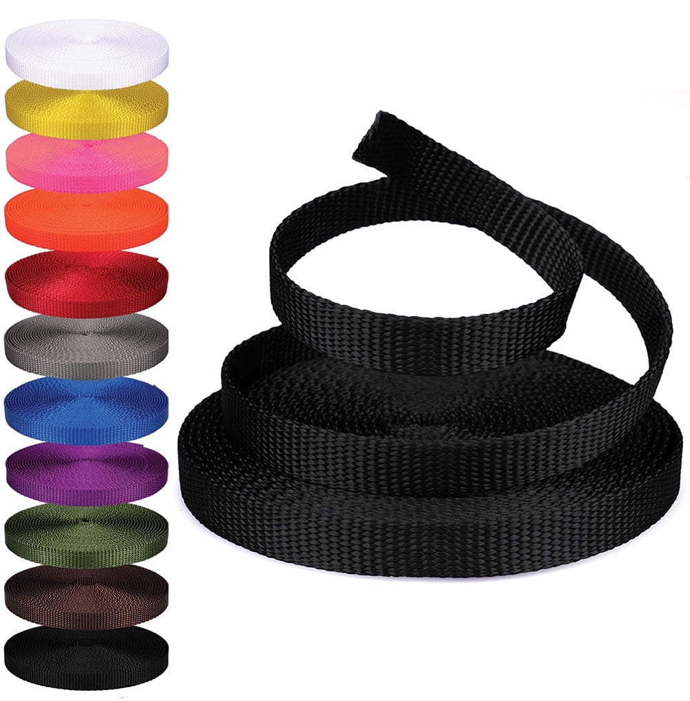 Rope and Cord Nylon Webbing – 1/2 in. Multipurpose Webbing for Cargo ...