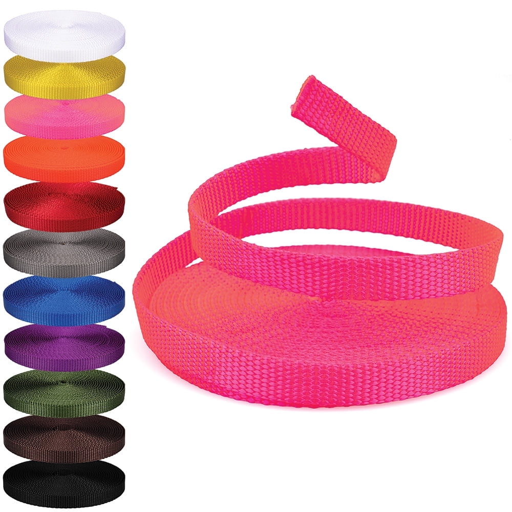 Rope and Cord Nylon Webbing – 1/2 in. Multipurpose Webbing for Cargo ...