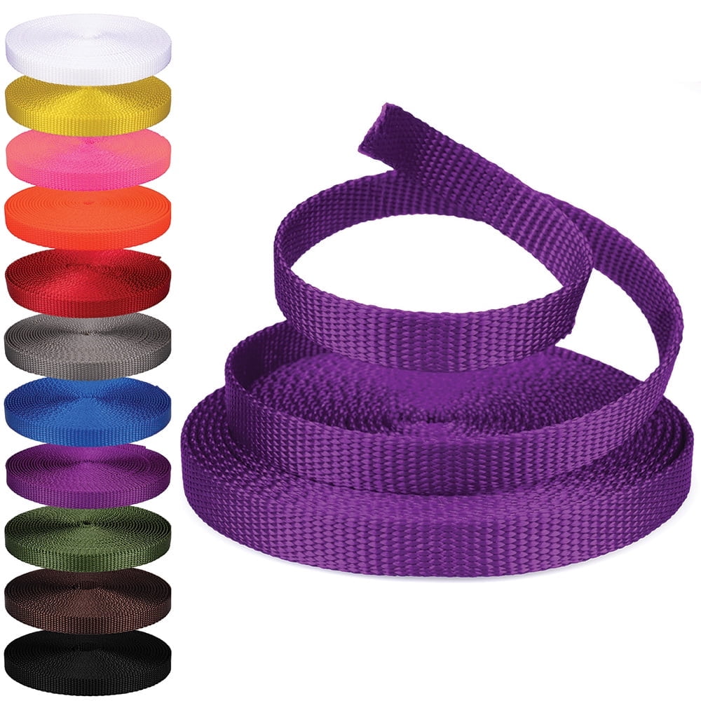 Rope and Cord Nylon Webbing – 1/2 in. Multipurpose Webbing for Cargo ...