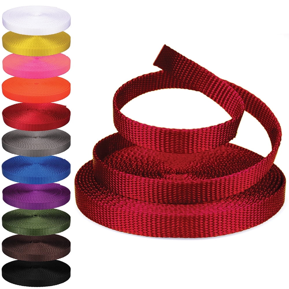 Rope and Cord Nylon Webbing – 1/2 in. Multipurpose Webbing for Cargo ...