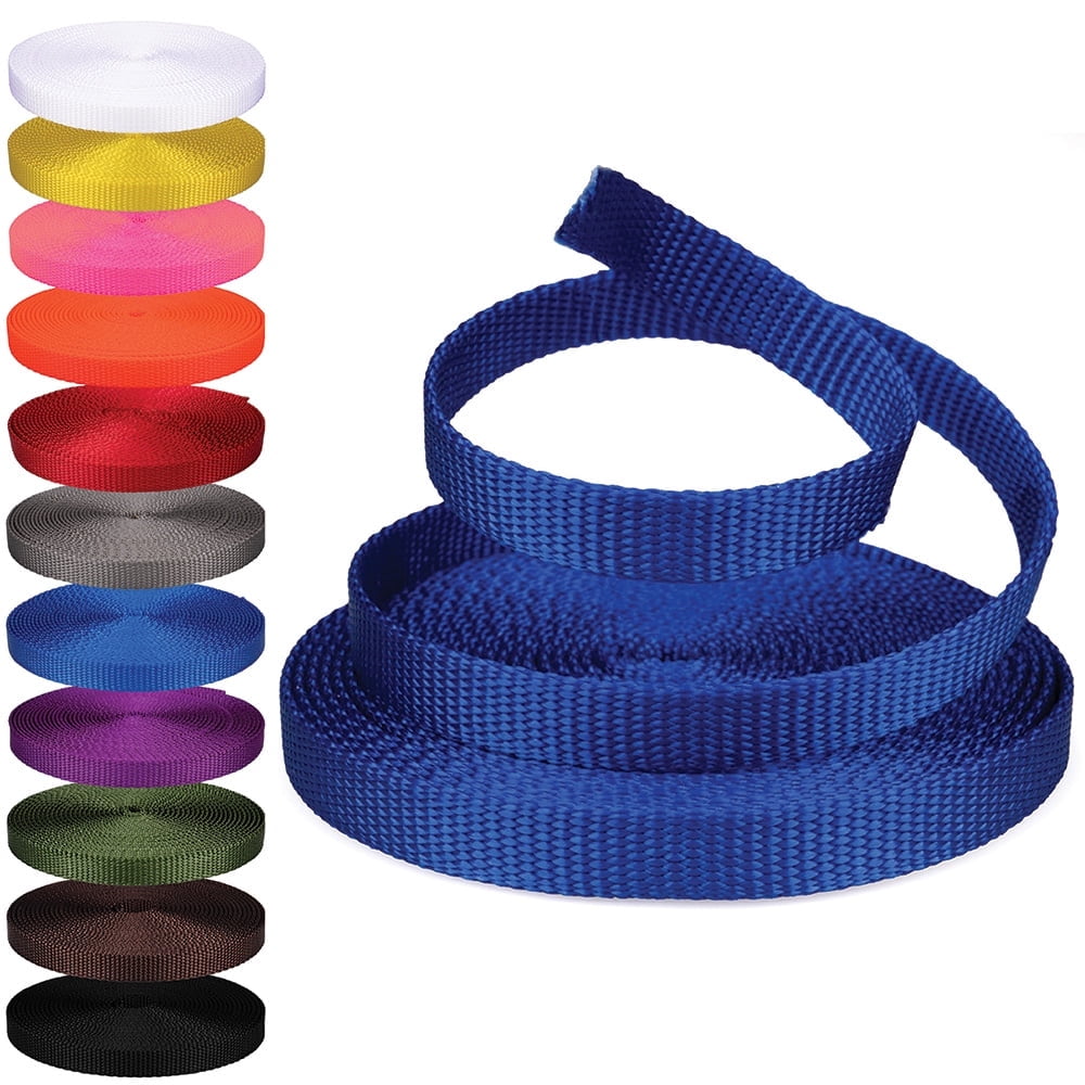 Rope and Cord Nylon Webbing – 1/2 in. Multipurpose Webbing for Cargo ...