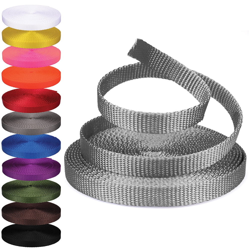 Rope and Cord Nylon Webbing – 1/2 in. Multipurpose Webbing for Cargo ...