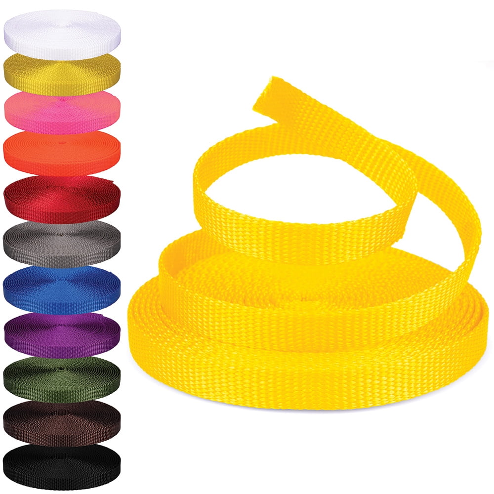 Rope and Cord Nylon Webbing – 1/2 in. Multipurpose Webbing for Cargo ...