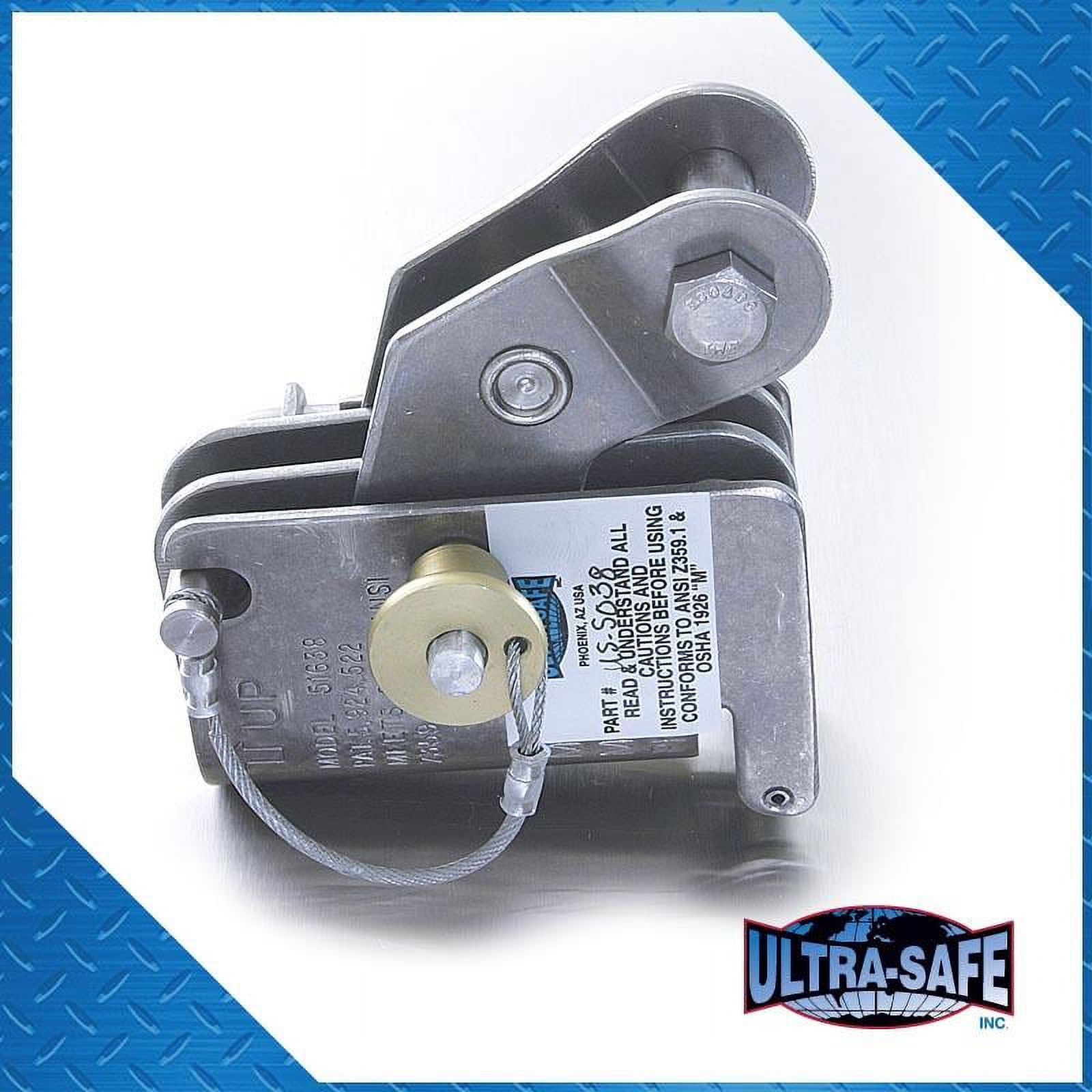 Rope grab, for 5/16″ and 3/8″ galvanized or stainless steel wire rope ...