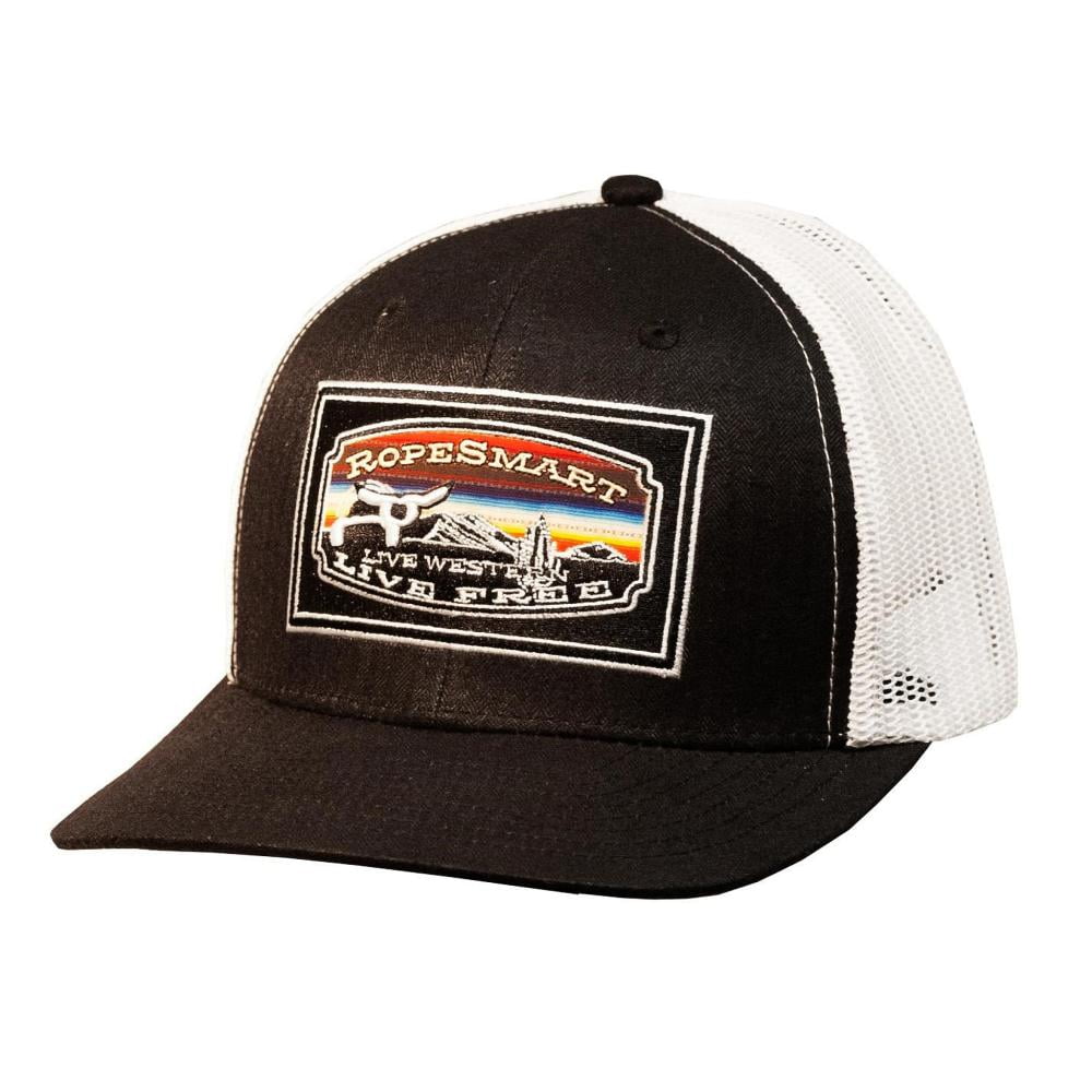 RopeSmart Black Serape Live Free Desert Patch Cap - Walmart.com