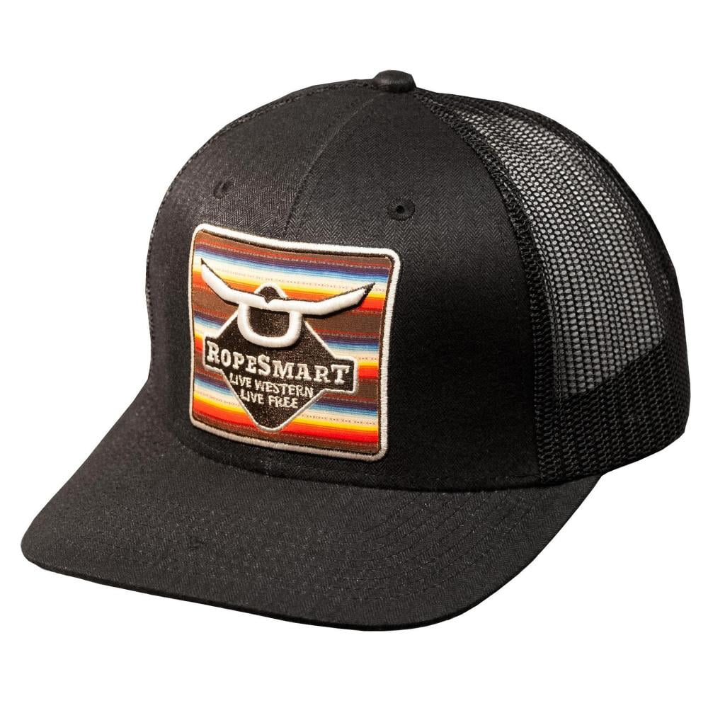 RopeSmart Black Serape with Solo Steer Patch Cap - Walmart.com