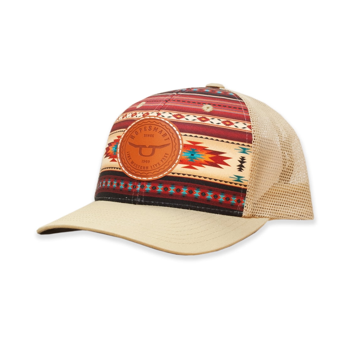 RopeSmart Leather Circle Aztec Patch Cap - Walmart.com