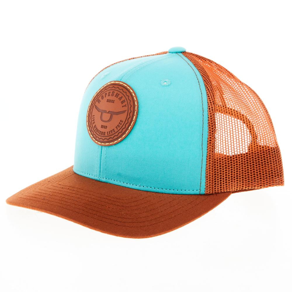 RopeSmart Ocean Blue Leather Patch Snapback Cap - Walmart.com