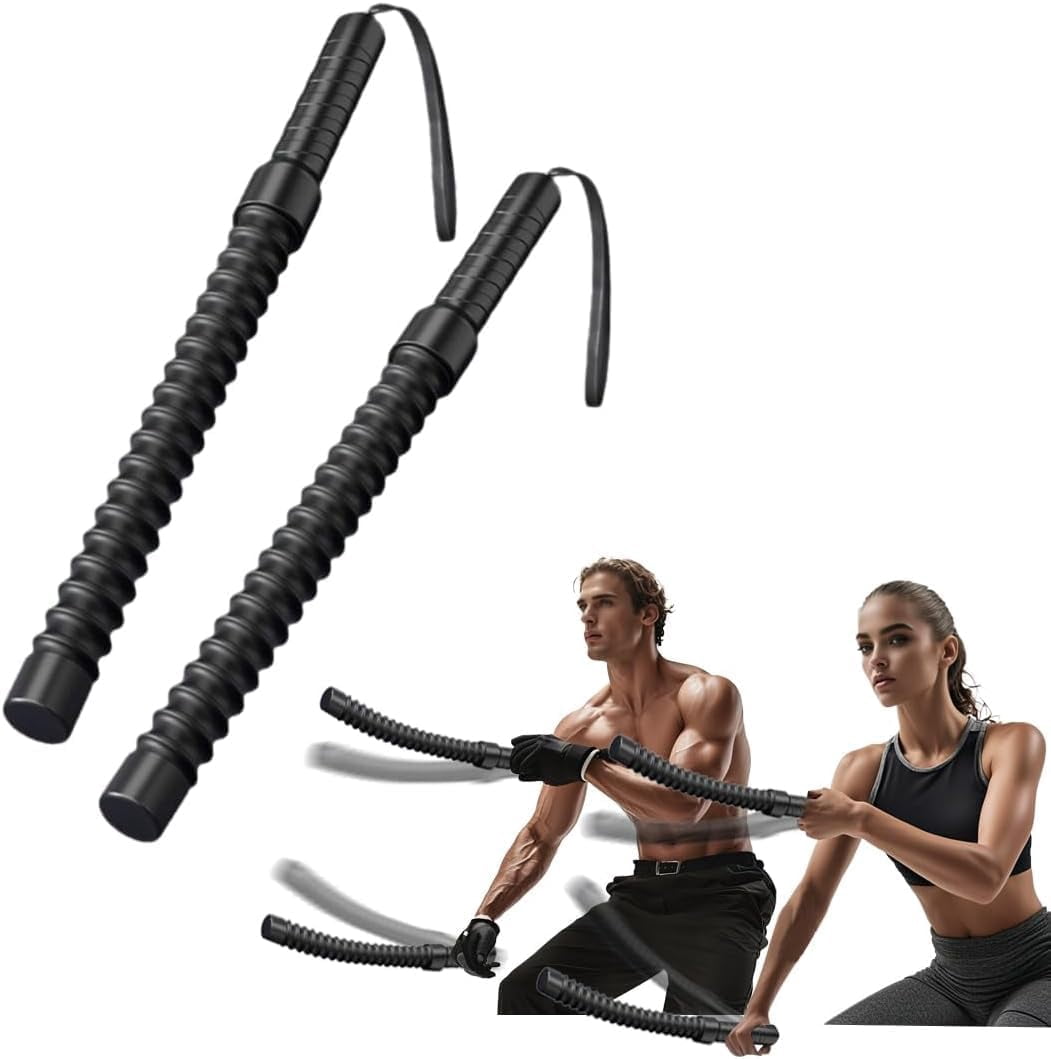Ropeless Battle Ropes, 2PCS Cordless Battle Ropes, Battle Ropes for ...