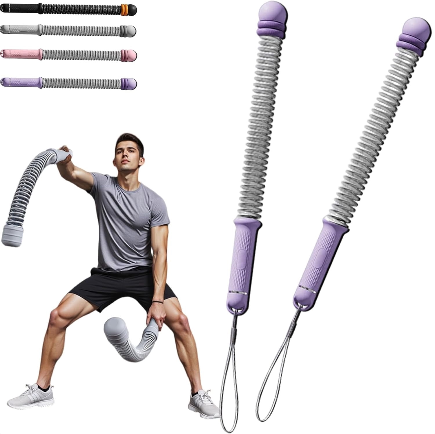 Ropeless Battle Ropes, Adjustable Training System for Home Gym - Low ...