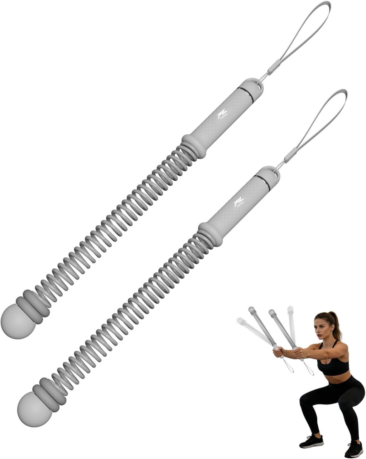 Ropeless Battle Ropes,Portable Workout Rope for Strength Building, HIIT ...