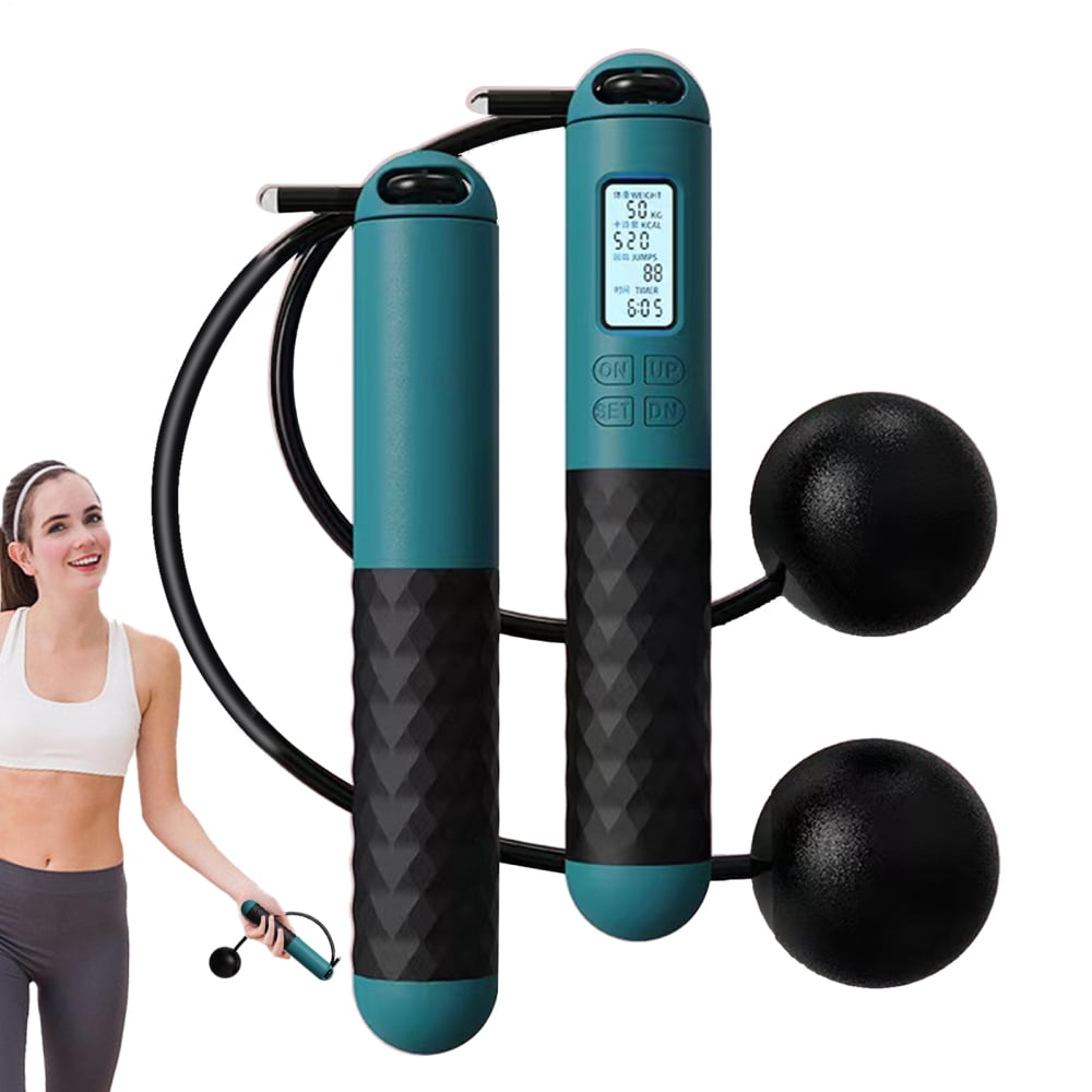 Ropeless Jump Rope Fitness Exercise Training Jump Rope Digital Counting ...