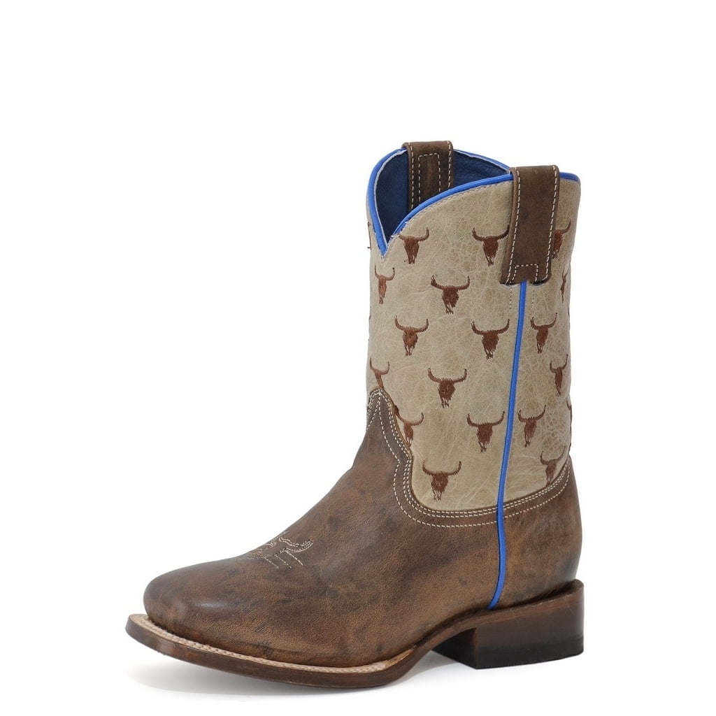 Roper Western Boots Boys Steers Vintage Reboot 09-018-7022-8402 BR ...