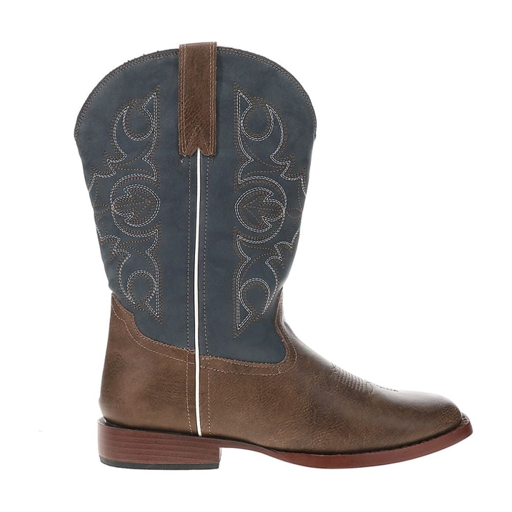 Roper Boys Ainsley Square Toe Cowboy Mid Calf Boots - Walmart.com