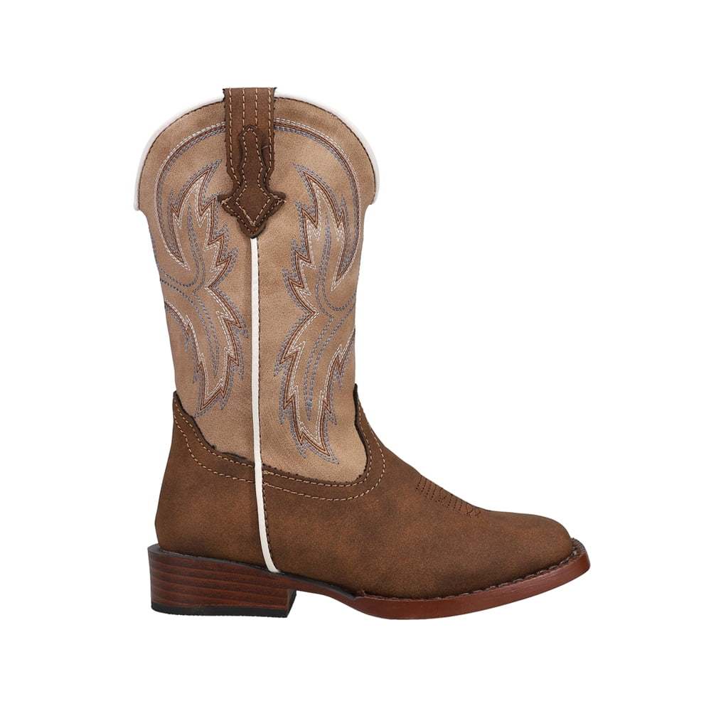 Roper Boys Eastwood Square Toe Cowboy Mid Calf Boots - Walmart.com