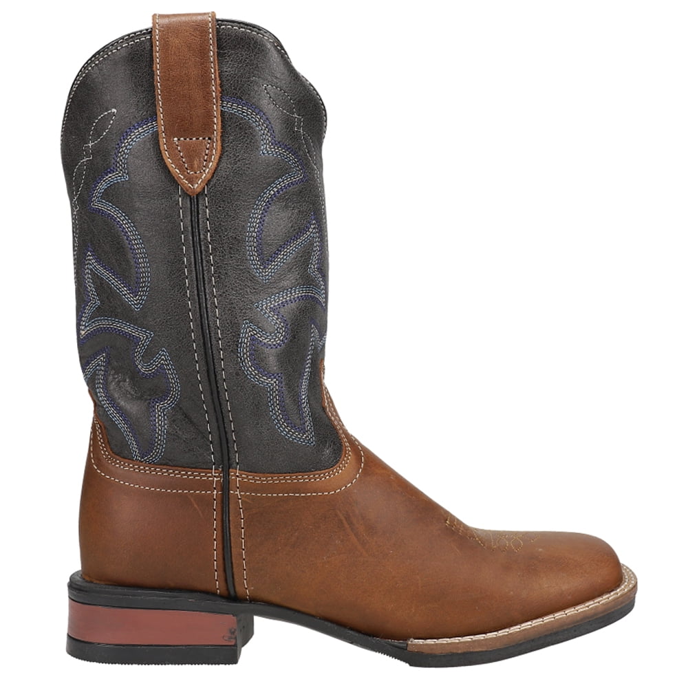 Roper Boys Monterey Square Toe Cowboy Mid Calf Boots - Walmart.com