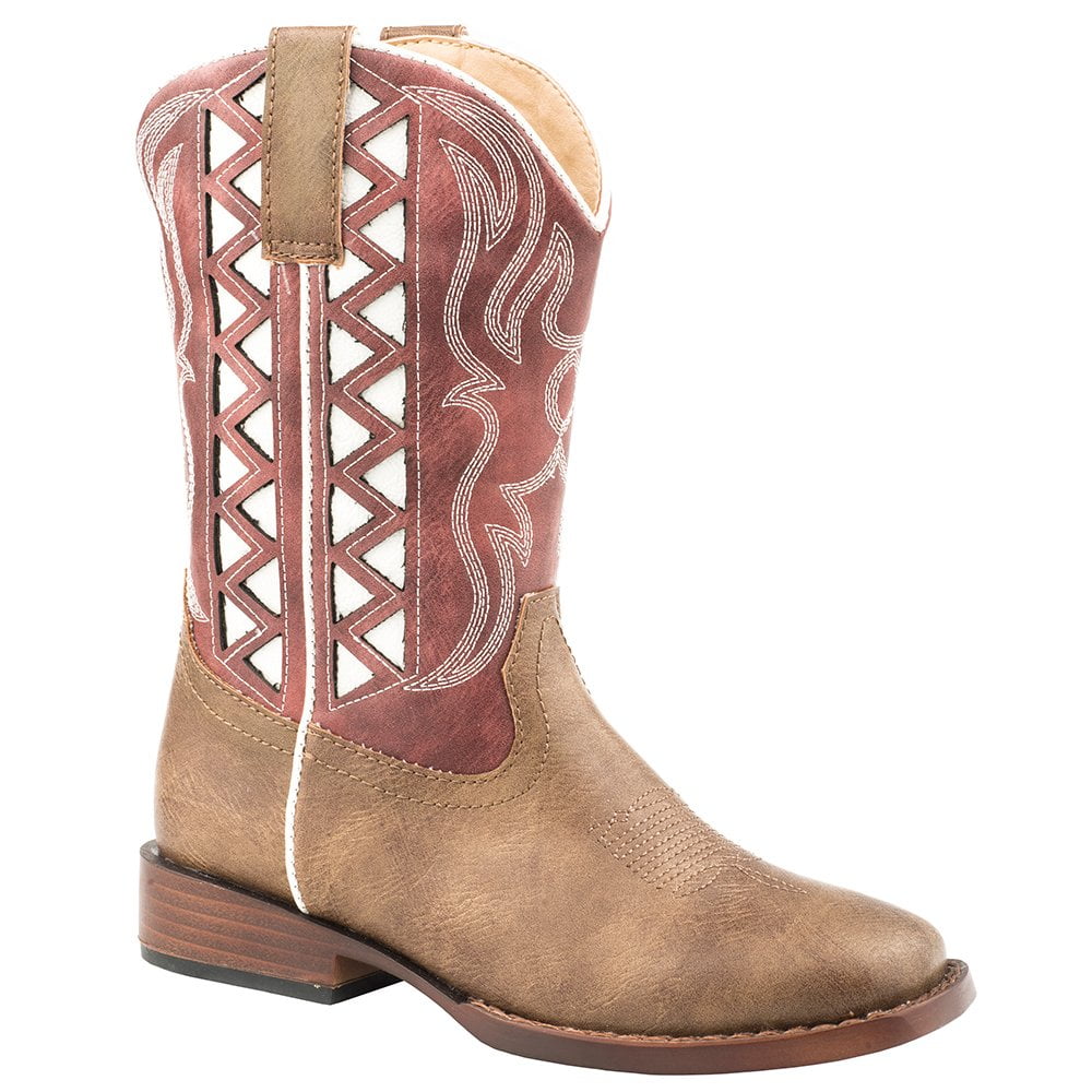 Roper Footwear Boys (DS)Kids Brown Vamp Zig Zag 6 Red - Walmart.com