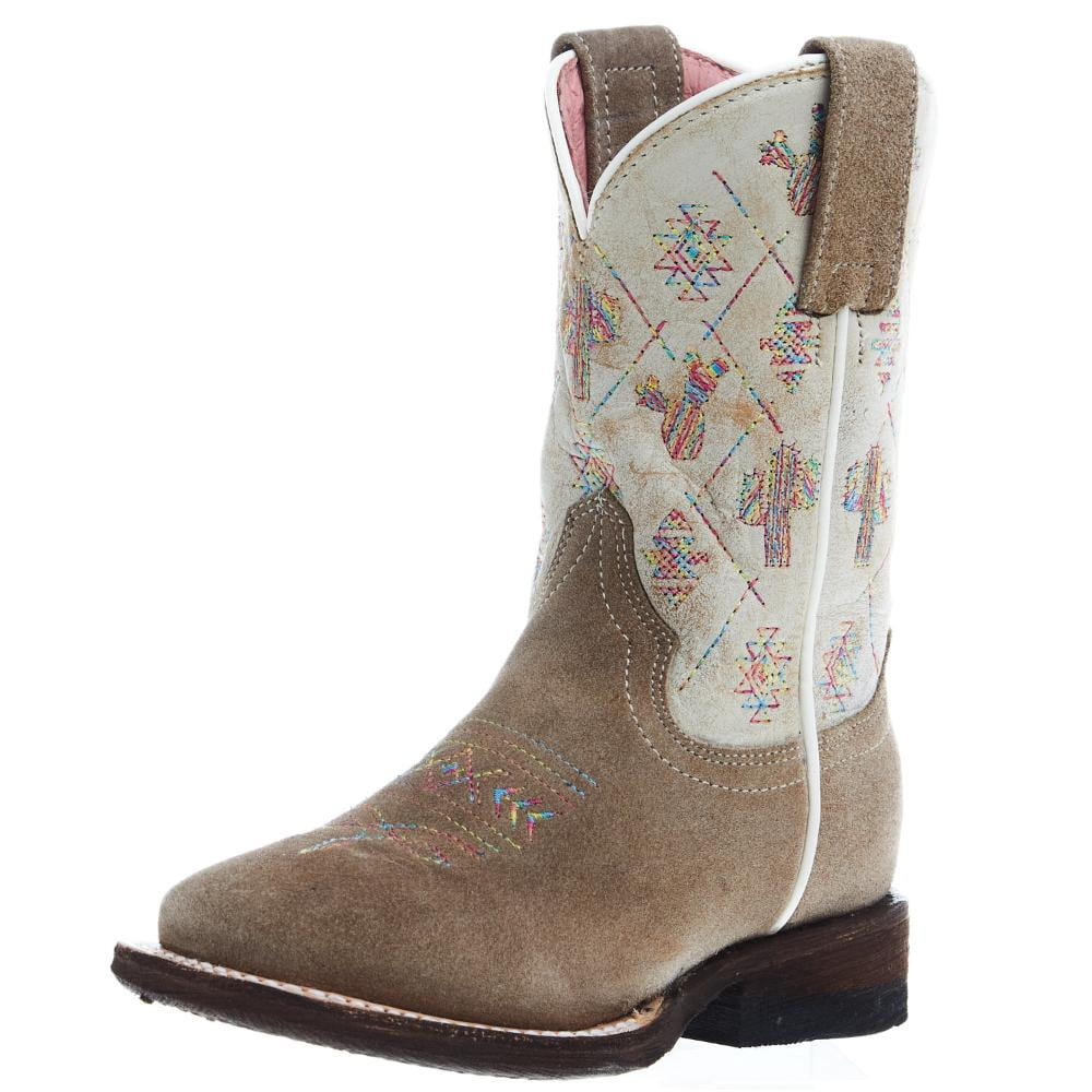 Roper Footwear Boys Kids Roper Diamond Cactus Boot 2 Tan - Walmart.com