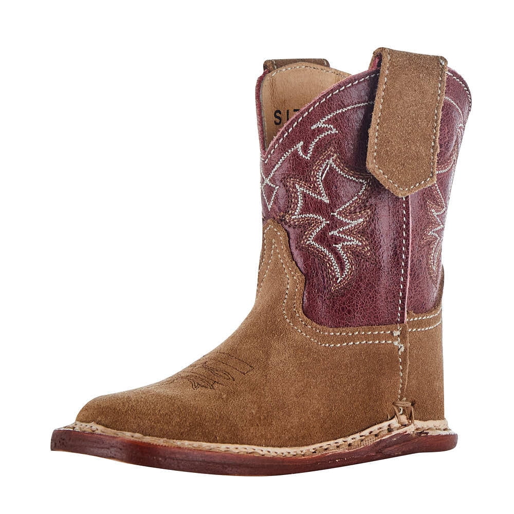 Roper Footwear Boys NRS Exclusive Infant Suede Vamp Red Shaft Boot 4 ...