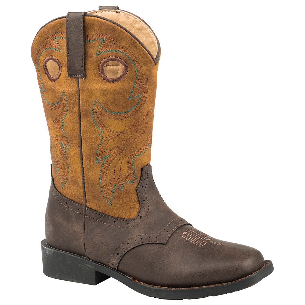 Roper Girls' Daniel Western Boot Square Toe Brown 7 D(M) US - Walmart.com
