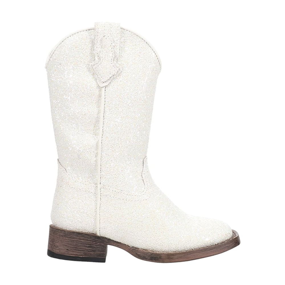 Roper Girls Galore Glitter Square Toe Cowboy Mid Calf Boots - Walmart.com