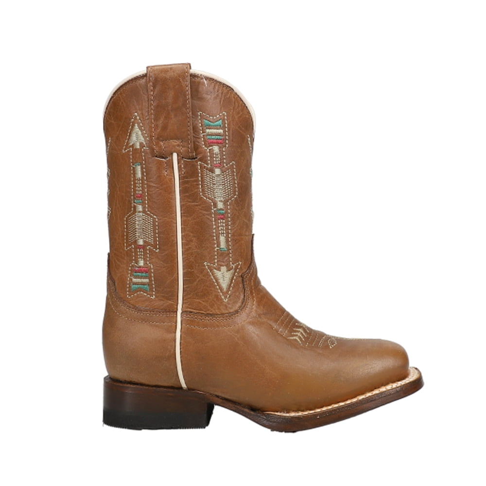 Roper Girls Indian Arrows Square Toe Cowboy Mid Calf Boots - Walmart.com