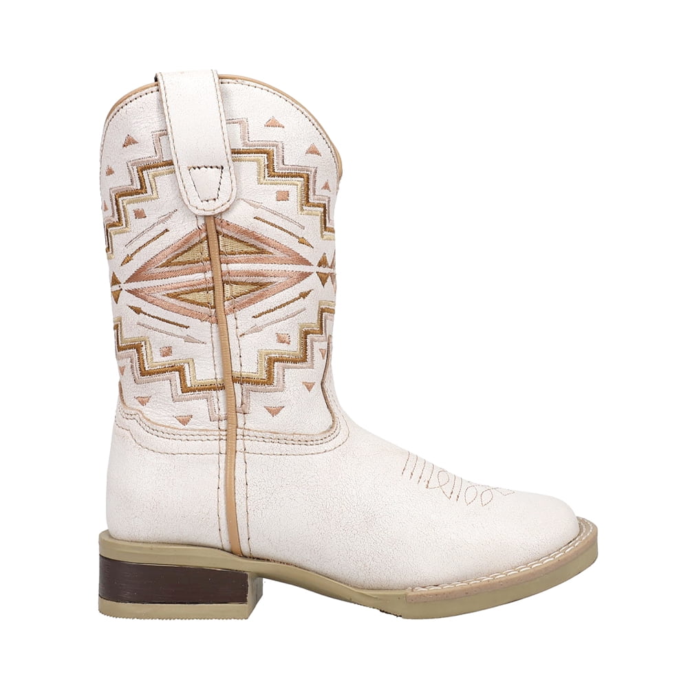 Roper Girls Monterey Aztec Southwest Square Toe Cowboy Mid Calf Boots ...