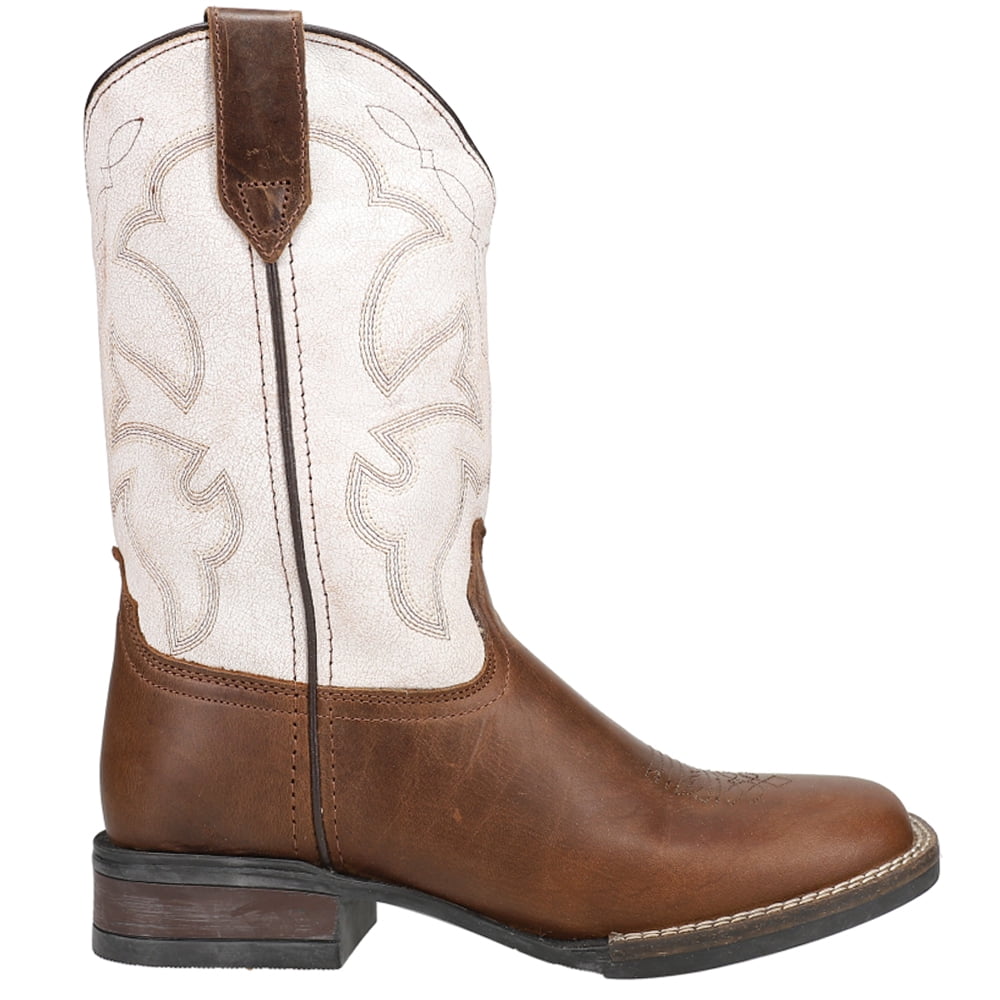 Roper Girls Monterey Square Toe Cowboy Mid Calf Boots - Walmart.com