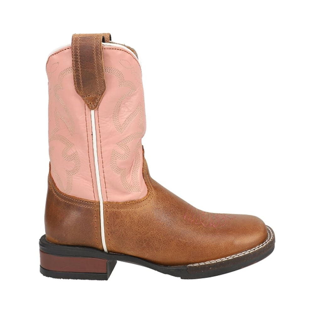 Roper Girls Monterey Square Toe Cowboy Mid Calf Western Boots - Walmart.com