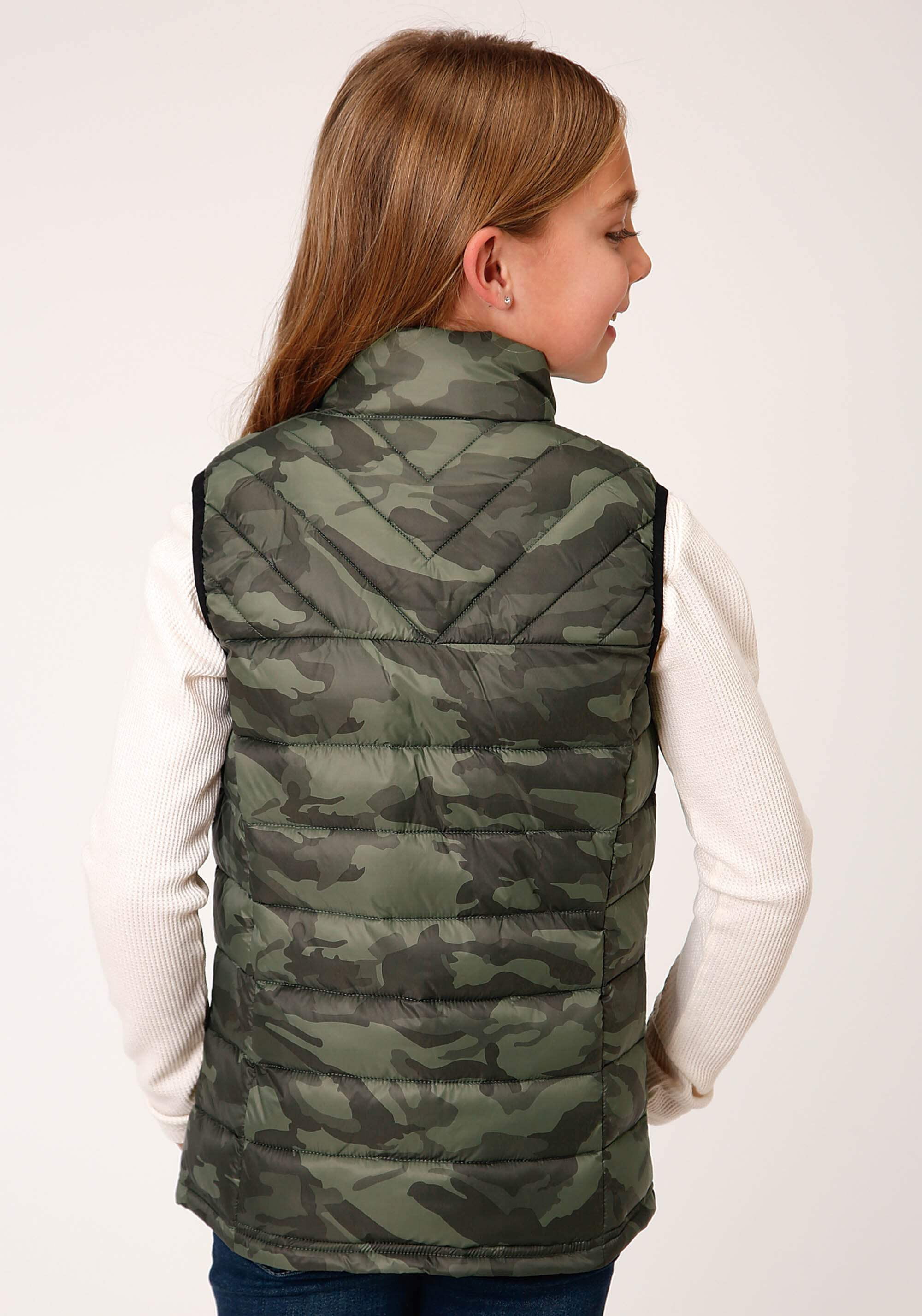 Roper Girls Parachute Camo Down Vest - Walmart.com