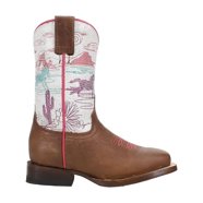 RedHawk Boot Co. Kids Wide Square Toe Cowgirl Boots - Walmart.com