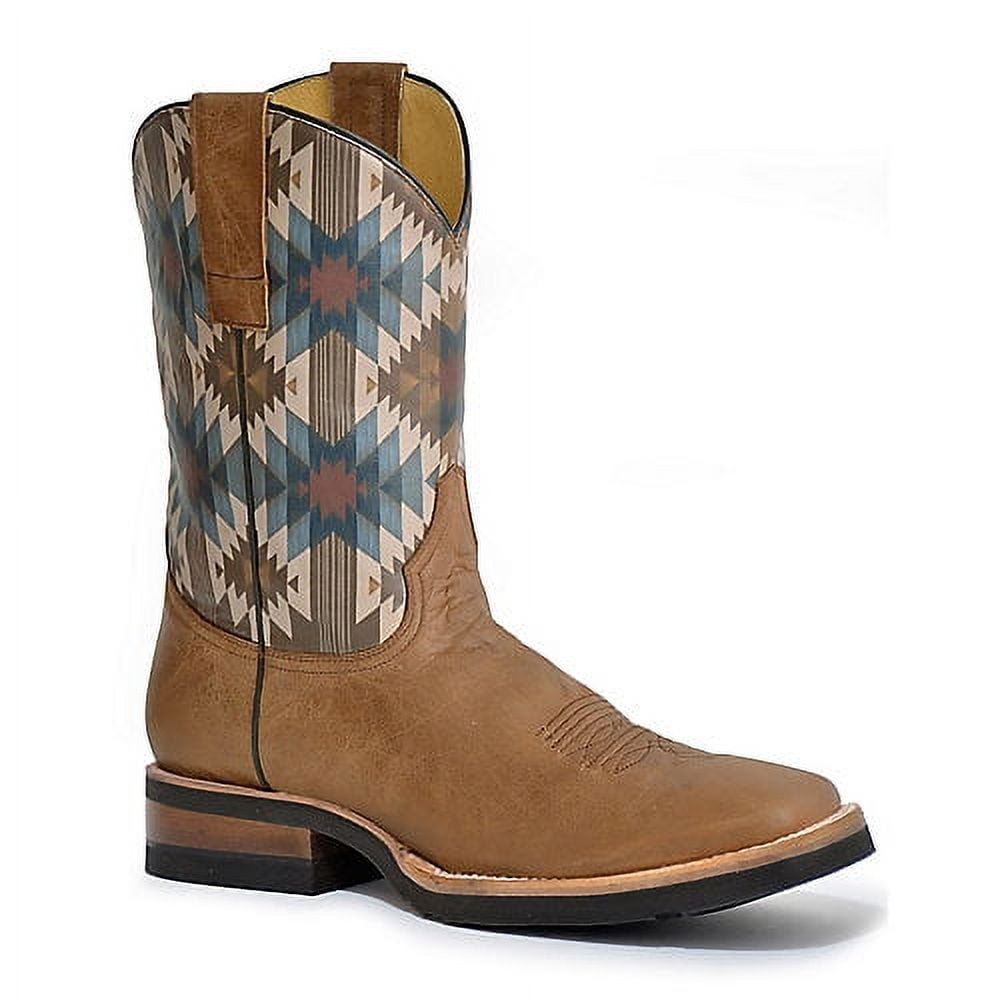 Roper Mens Buster Sq Toe Boots 11 D Tan - Walmart.com